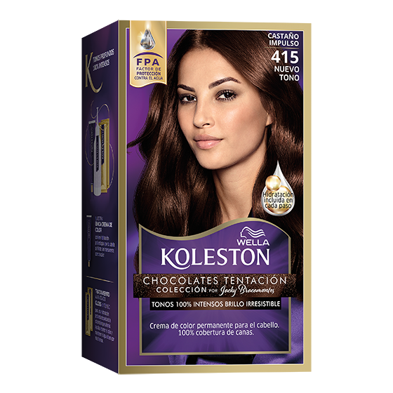 Wella Koleston Coloracion Permanente en Crema, 415 Castaño Impulso | Wella