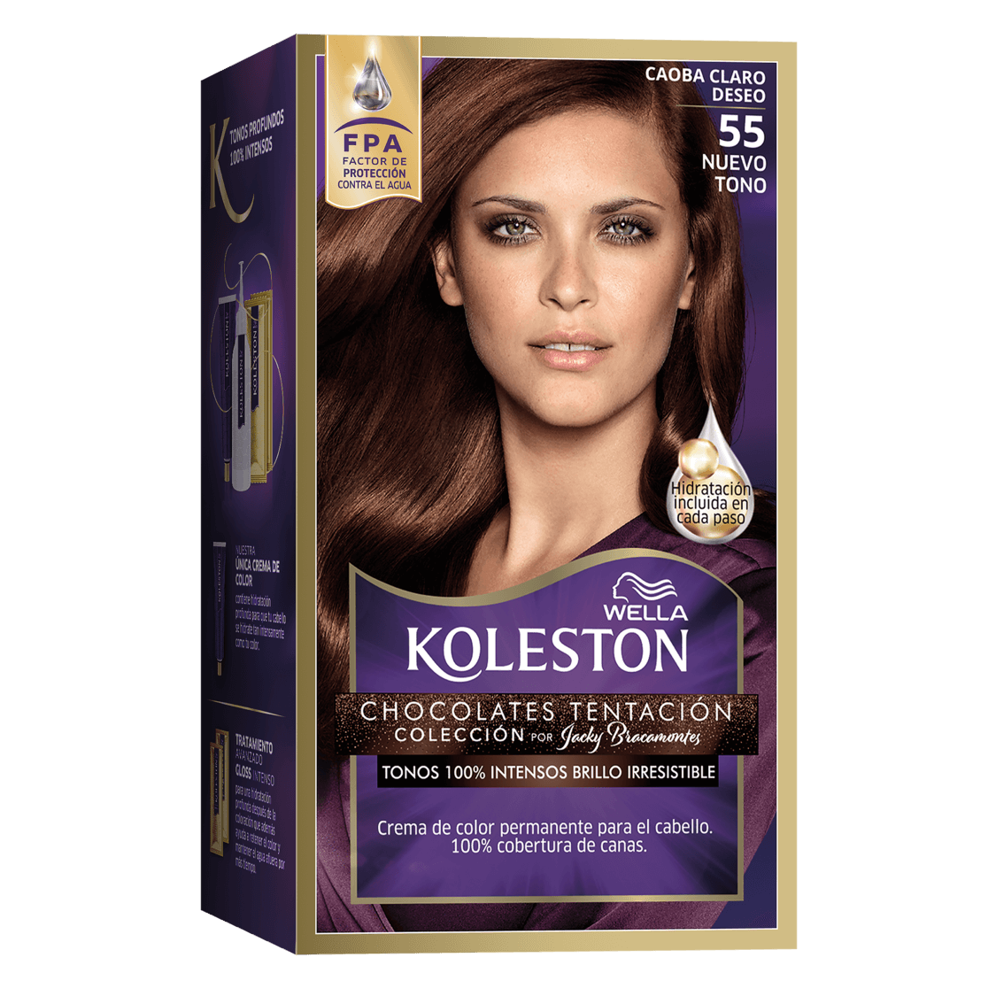 Crema de color permanente para el cabello con factor de protección contra el agua de Koleston de ...