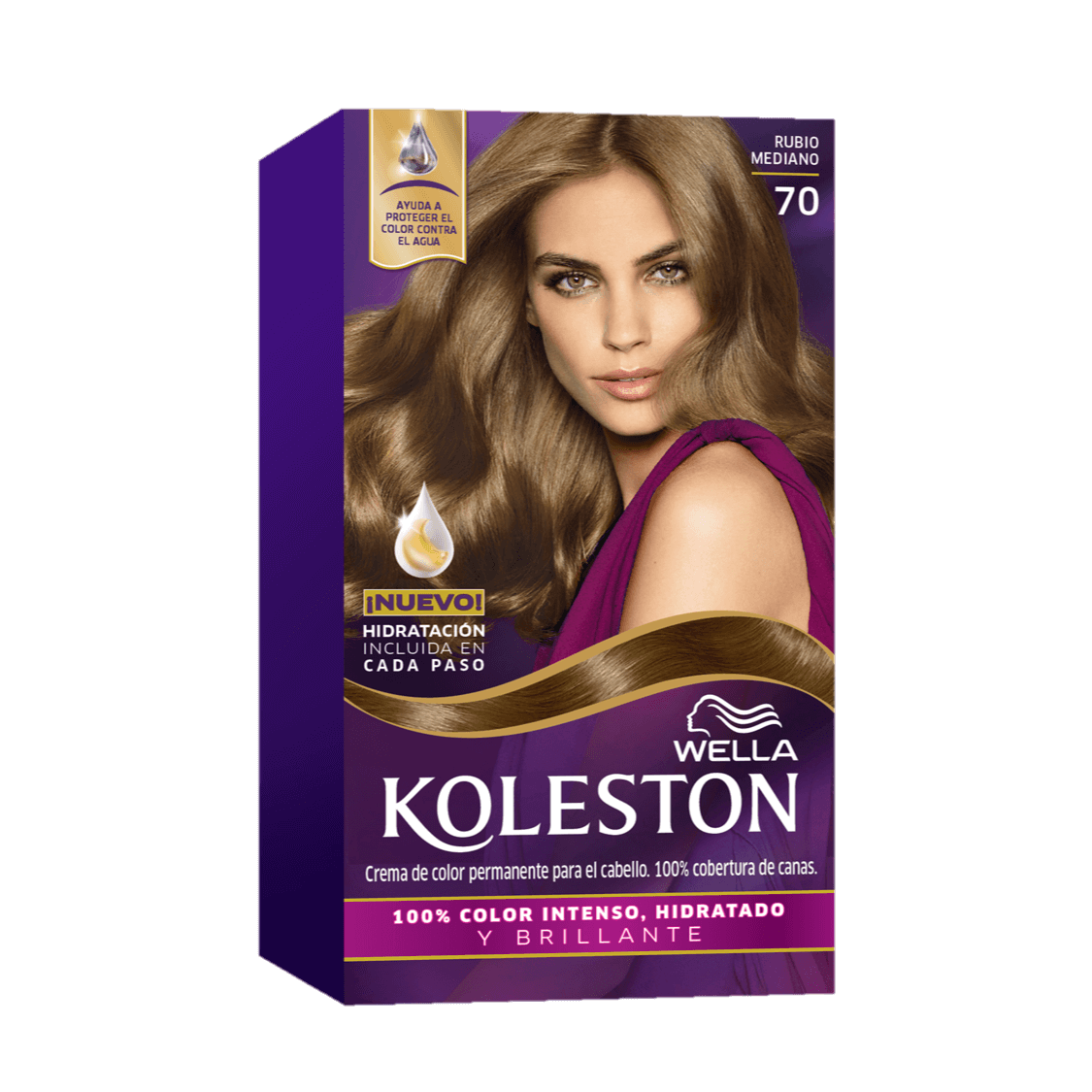 Crema de color permanente para el cabello con factor de protección ...