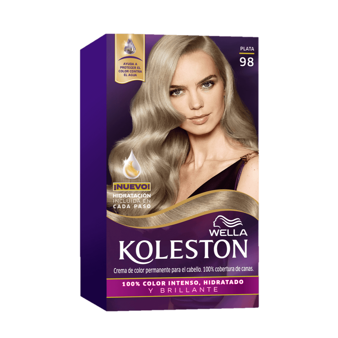 Crema de color permanente para el cabello con factor de protección contra el agua de Koleston de ...