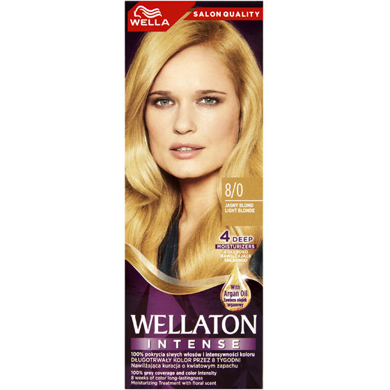 Wellaton Intense Farba do włosów 8/0 Jasny Blond 110 ml | Wella