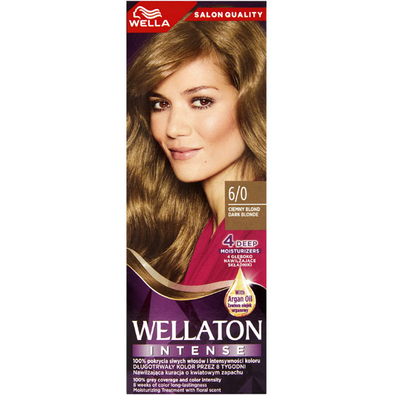 Wellaton Intense Farba do włosów 6/0 Ciemny Blond 110 ml | Wella
