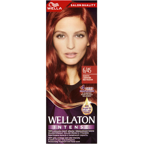 Wellaton Intense Farba do włosów 6/45 Ognista Czerwień 110 ml | Wella
