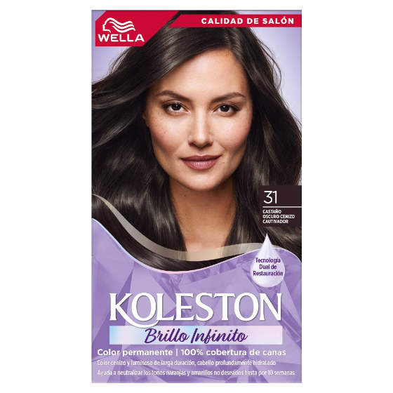 Crema de color permanente para el cabello con factor de protección contra el agua de Koleston de ...