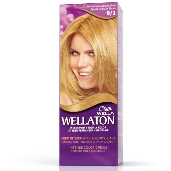 Wellaton Krem Intensywnie Koloryzujący rozświetlony popielaty blond 9/1 ...